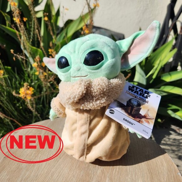 Disney | Toys | New Mattel Star Wars Grogu Plush 8 Mandalorian Disney Toy Baby Yoda Plushie ...